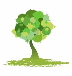 Abstract colorful tree Royalty Free Vector Image