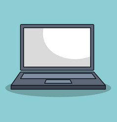 Cartoon computer icon Royalty Free Vector Image