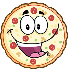 Pizza cartoon Royalty Free Vector Image - VectorStock
