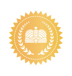 Gold seal Royalty Free Vector Image - VectorStock