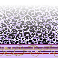 Black and gold leopard Royalty Free Vector Image