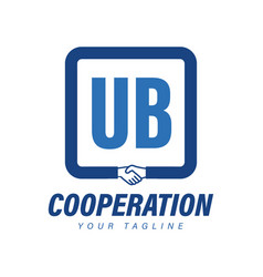 Creative letter hb Royalty Free Vector Image - VectorStock