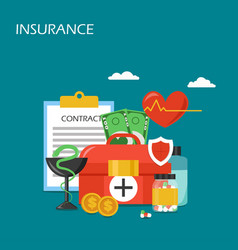 Top 5 most important personal insurance Royalty Free Vector