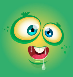 Funny colorful square faces set Royalty Free Vector Image