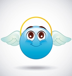 Spinning ball emoticon Royalty Free Vector Image