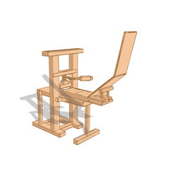 Letterpress printing machine Royalty Free Vector Image