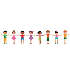 Stick-figure-ethnic-diversity-kids-T Royalty Free Vector