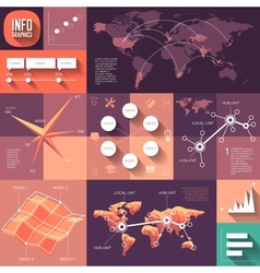 Vintage infographics with data icons Royalty Free Vector