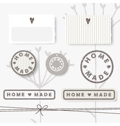 Homemade label design element Royalty Free Vector Image