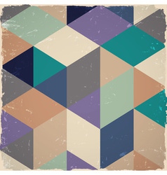 Triangle retro background Royalty Free Vector Image