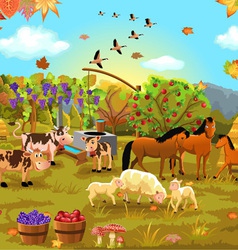 Autumn farm theme 9 Royalty Free Vector Image - VectorStock