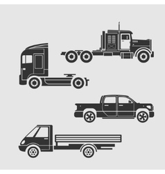 Truck tractor or semi-trailer combination Vector Image