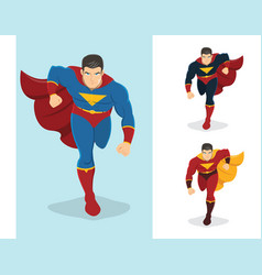 Superhero back isolated Royalty Free Vector Image