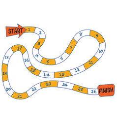 Simple board game template for children Royalty Free Vector