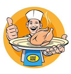 Winking chef Royalty Free Vector Image - VectorStock