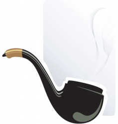 Smoking pipe Royalty Free Vector Image - VectorStock