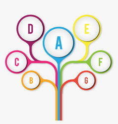 Tree planting and growing process infographic Vector Image