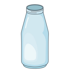 Glass bottle cartoon Royalty Free Vector Image