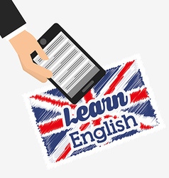 Learn english online icon Royalty Free Vector Image