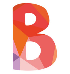 E red alphabet letter isolated on white background