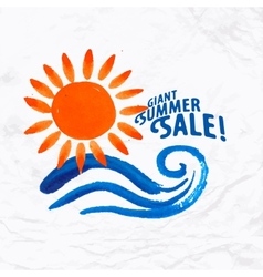 Summer sun Royalty Free Vector Image - VectorStock