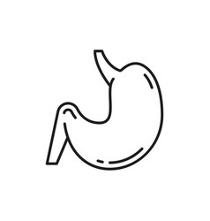Stomach icon outline style Royalty Free Vector Image