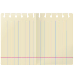 Sheet paper with list Royalty Free Vector Image