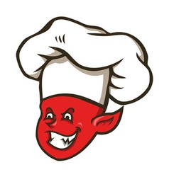 Chef cooking fried chicken Royalty Free Vector Image