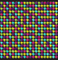 Retro red and black houndstooth pattern Royalty Free Vector