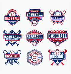 Icons baseball team Royalty Free Vector Image - VectorStock