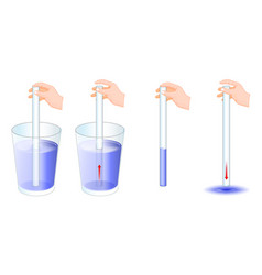 Filtration chemical experiment separation process Vector Image