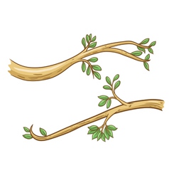 Different shapes of branches Royalty Free Vector Image