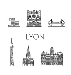 Boston architecture line skyline Royalty Free Vector Image
