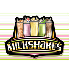 Logo for milkshakes Royalty Free Vector Image - VectorStock