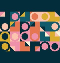 Abstract geo art pattern composition Royalty Free Vector