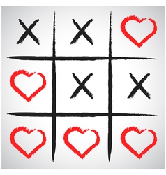 Love symbols set cartoon crystal hearts Royalty Free Vector