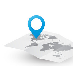 Blank worldmap abstract travel concept and color Vector Image