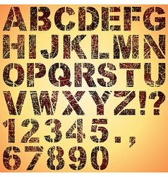 Carnival circus funfair letters Royalty Free Vector Image