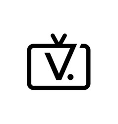 Kids tv channel logo design Royalty Free Vector Image