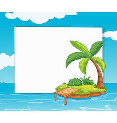 Border design with sailboat Royalty Free Vector Image