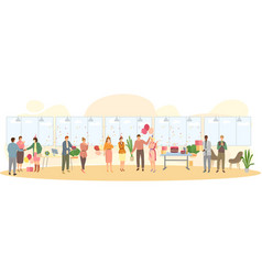 Happy group of children on birthday party Vector Image