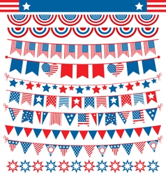 Shiny usa celebration independence day concept Vector Image