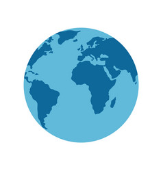 World map globe cartoon Royalty Free Vector Image