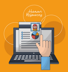 Human resources background Royalty Free Vector Image