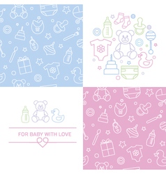 Baby seamless pattern Royalty Free Vector Image
