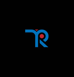 Tr or rt logo and icon designs with different Vector Image