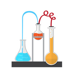 Filtration chemical experiment separation process Vector Image