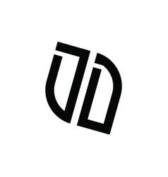Initial dd logo design with cool style Royalty Free Vector