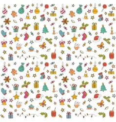 Seamless pattern with a collar ball fish doodle Vector Image