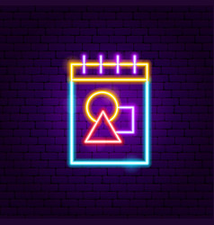 Document neon sign Royalty Free Vector Image - VectorStock